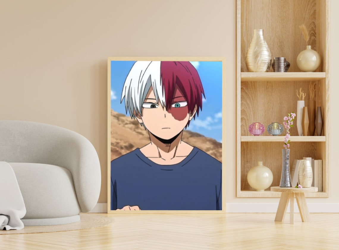 Anime Poster Todoroki Shoto From My Hero Acagemia. Print on - Etsy
