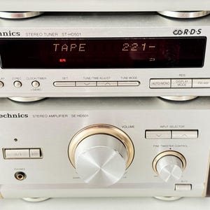 Technics SE HD-501 Mini Shelf System CD Tape Tuner & Remote - Etsy ...