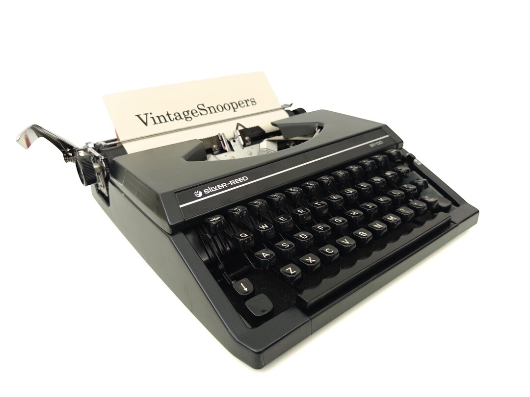 Silver-reed SR 100, Typewriter Revised - Working + New Ribbon Circa ...