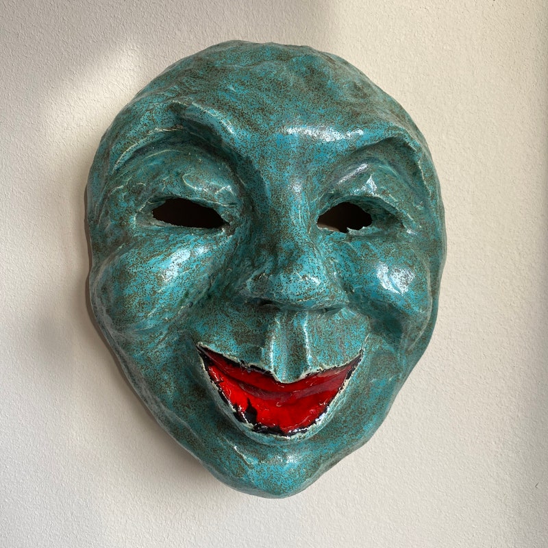 Ceramic Wall Mask - Etsy