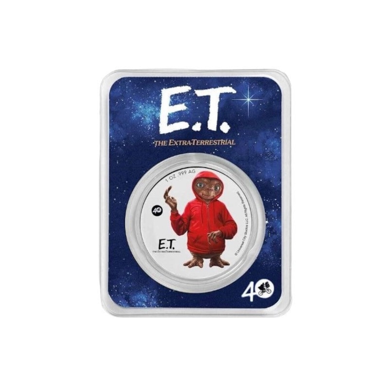 ET Extra Terrestrial 40th Anniversary Colored 1 Oz Silver Coin - Etsy
