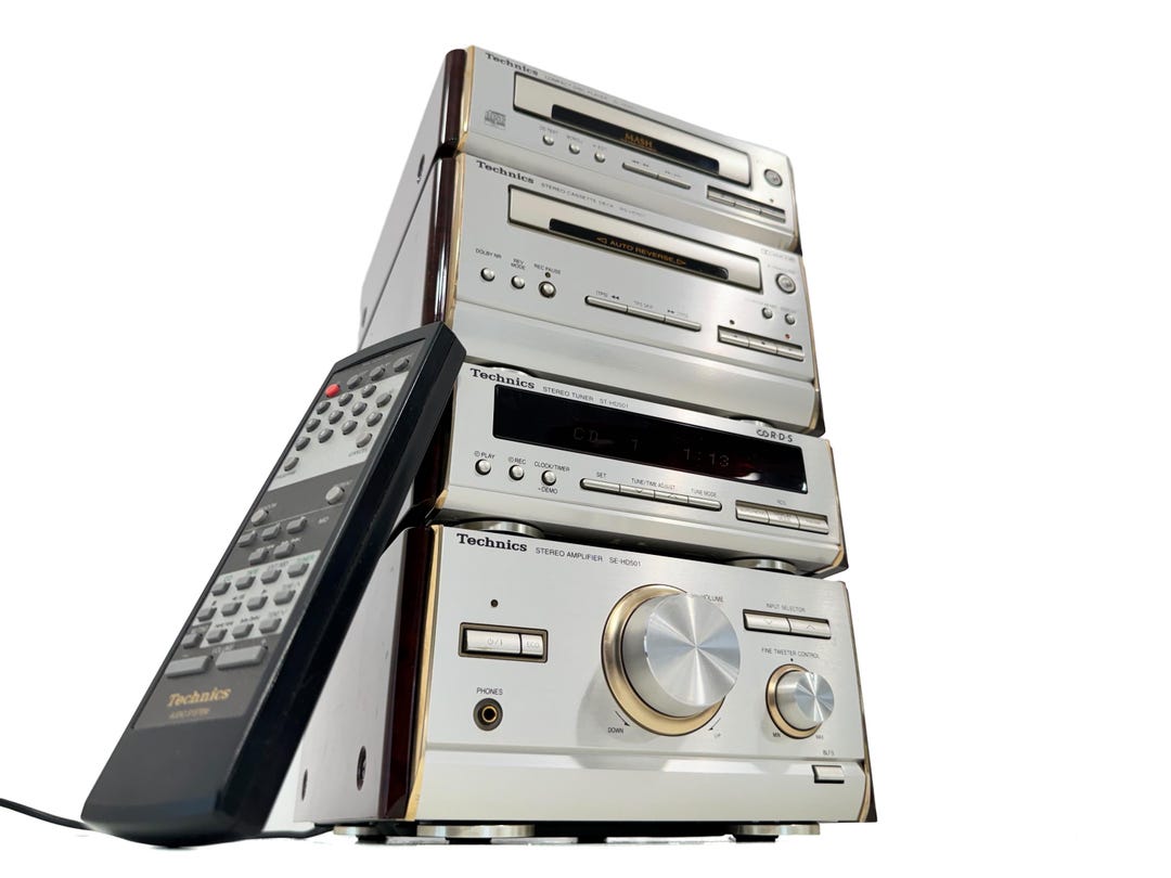 Technics SE HD-501 Mini Shelf System CD Tape Tuner & Remote - Etsy