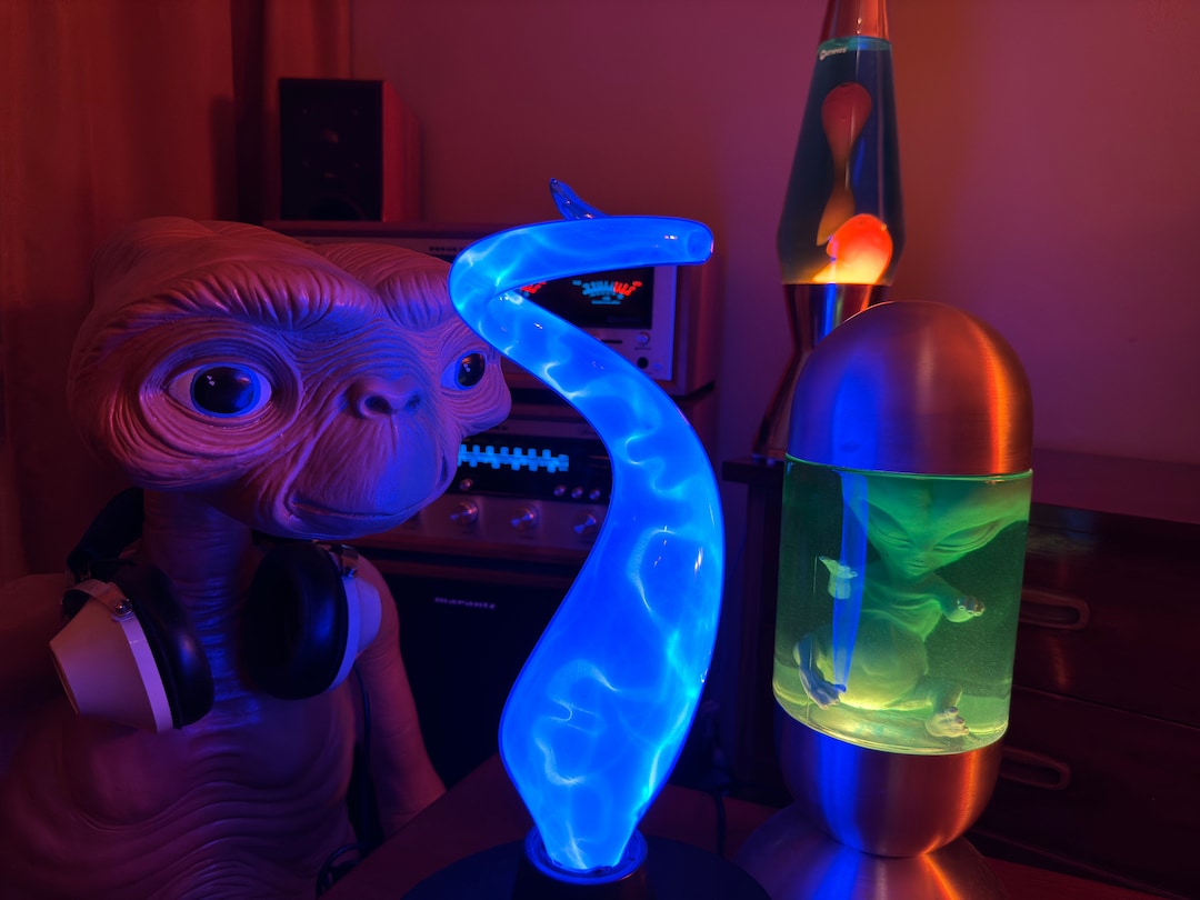 Lumisource Spiral Blue Electra Plasma Lamp / Light Phosphorescent ...