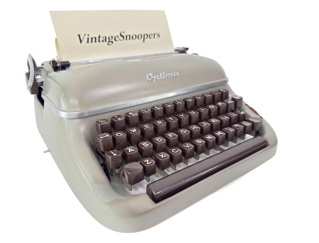Optima Progress 3, Typewriter Revised - Working + New Ribbon Circa ...