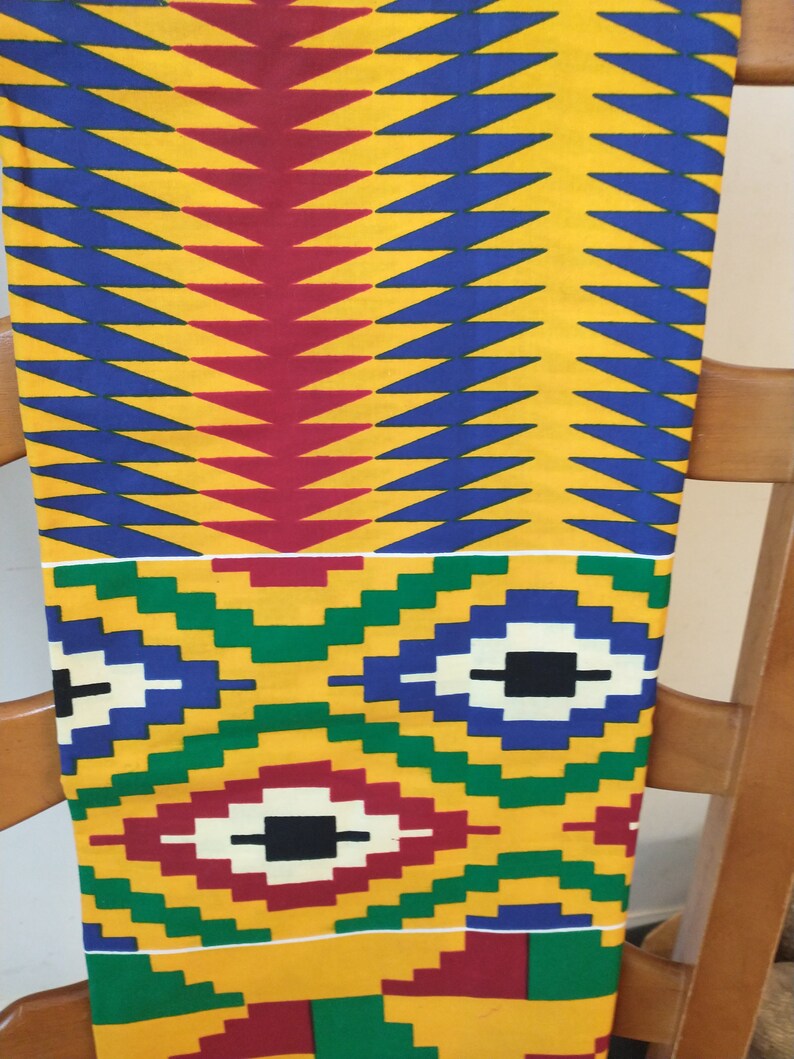 African Fabric Kente Fabric by the Yard 100% Cotton Kente - Etsy