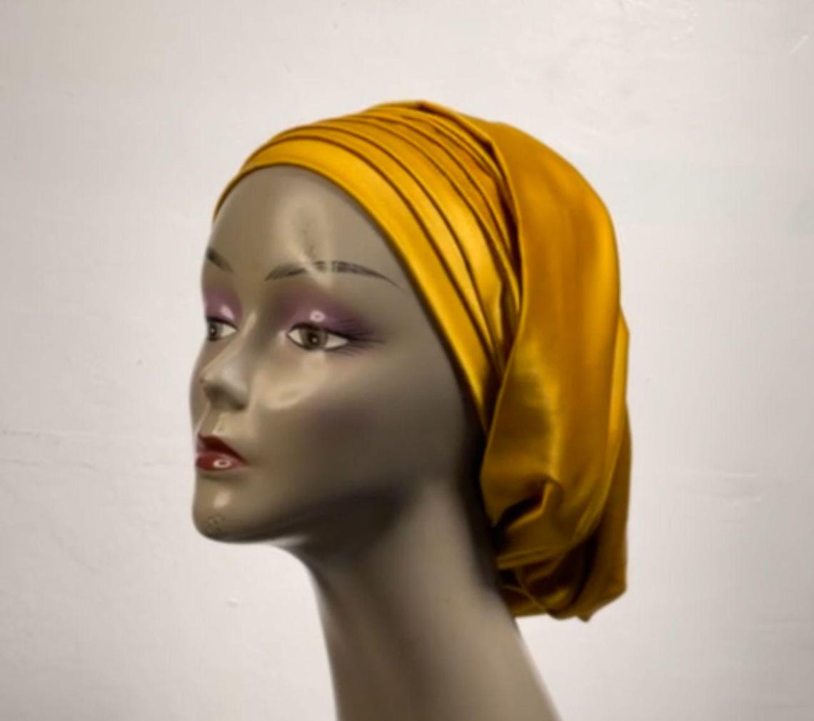 Turban Ready-to-wear Mustard Yellow Turban Head Turban - Etsy