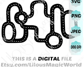 Road Numbers SVG. Cricut Cut Files. Silhouette. Race Track - Etsy