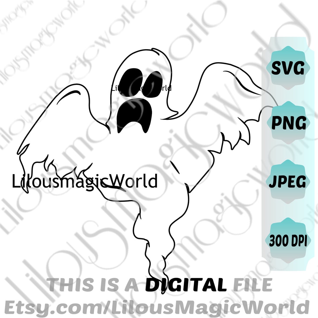Ghost Svg, Screaming Ghost, Halloween Svg, Trick or Treat, Layered Cut ...