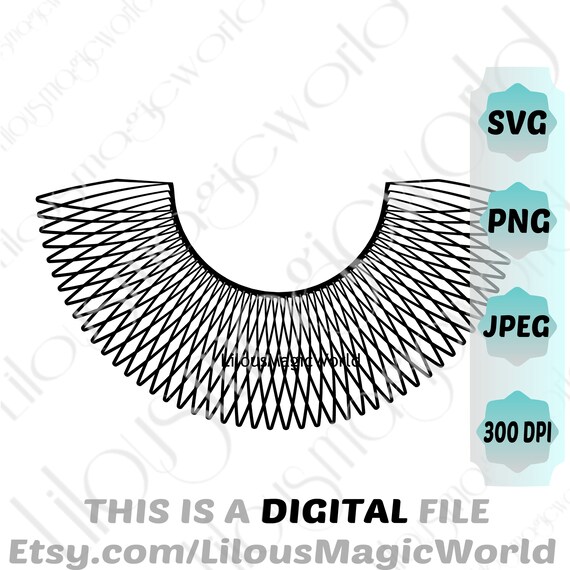 RBG Necklace Svg RBG Collar Svg Ruth Bader Ginsburg Svg - Etsy
