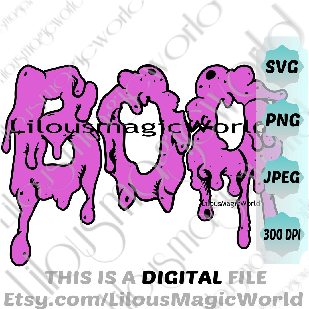 Slime Svg, Pink Slime Svg, Trick or Treat, Halloween Digital Download ...