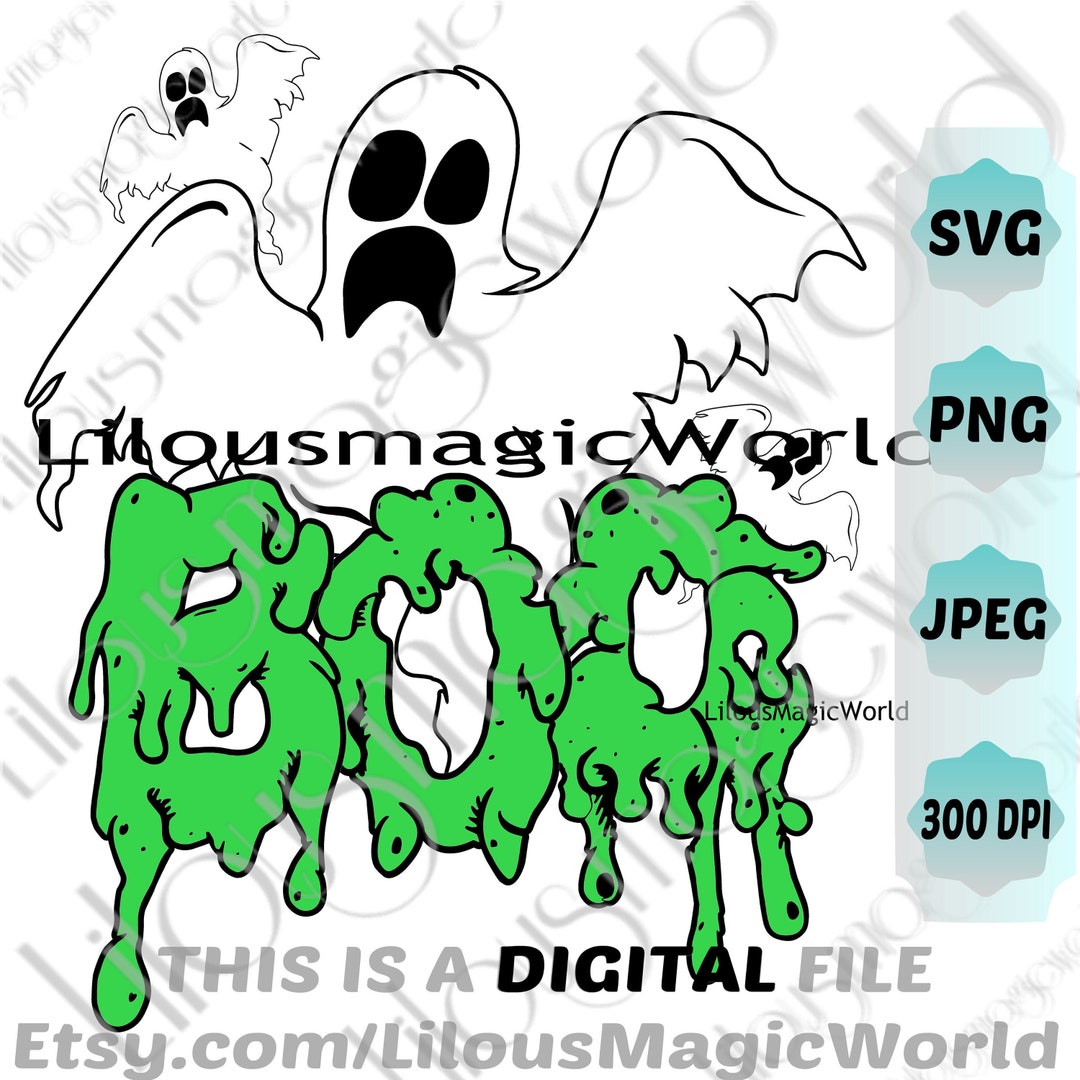 Slime Svg, Green Slime Svg, Screaming Ghost Svg, Trick or Treat ...
