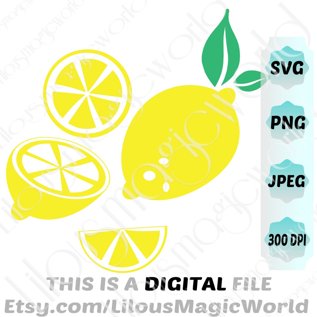 Zitronen SVG, Zitronen Split SVG, Simpel Zitronen geschnitten Datei ...