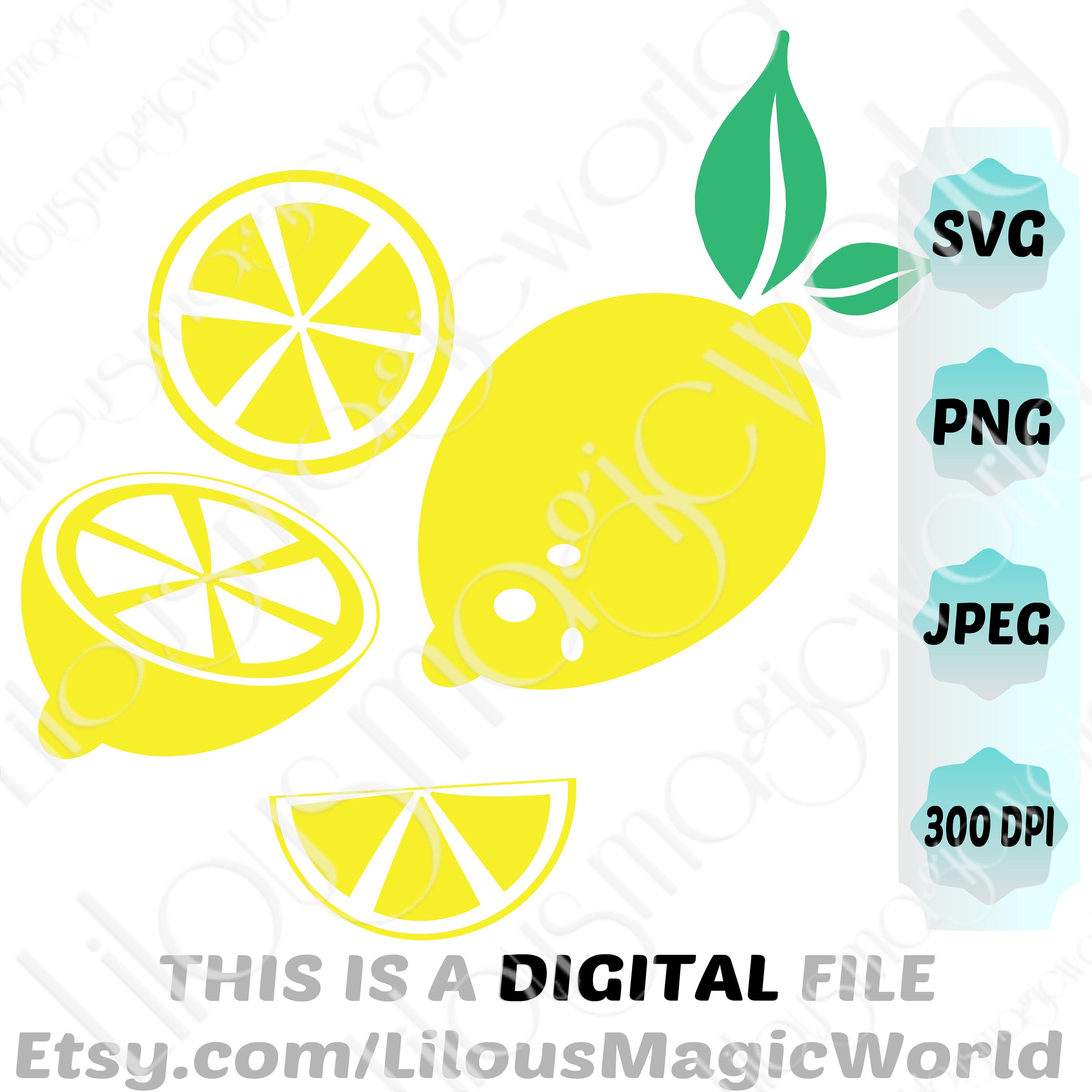 Lemons SVG, Lemons Split SVG ,simpel Lemons Cut File, Cut File for ...
