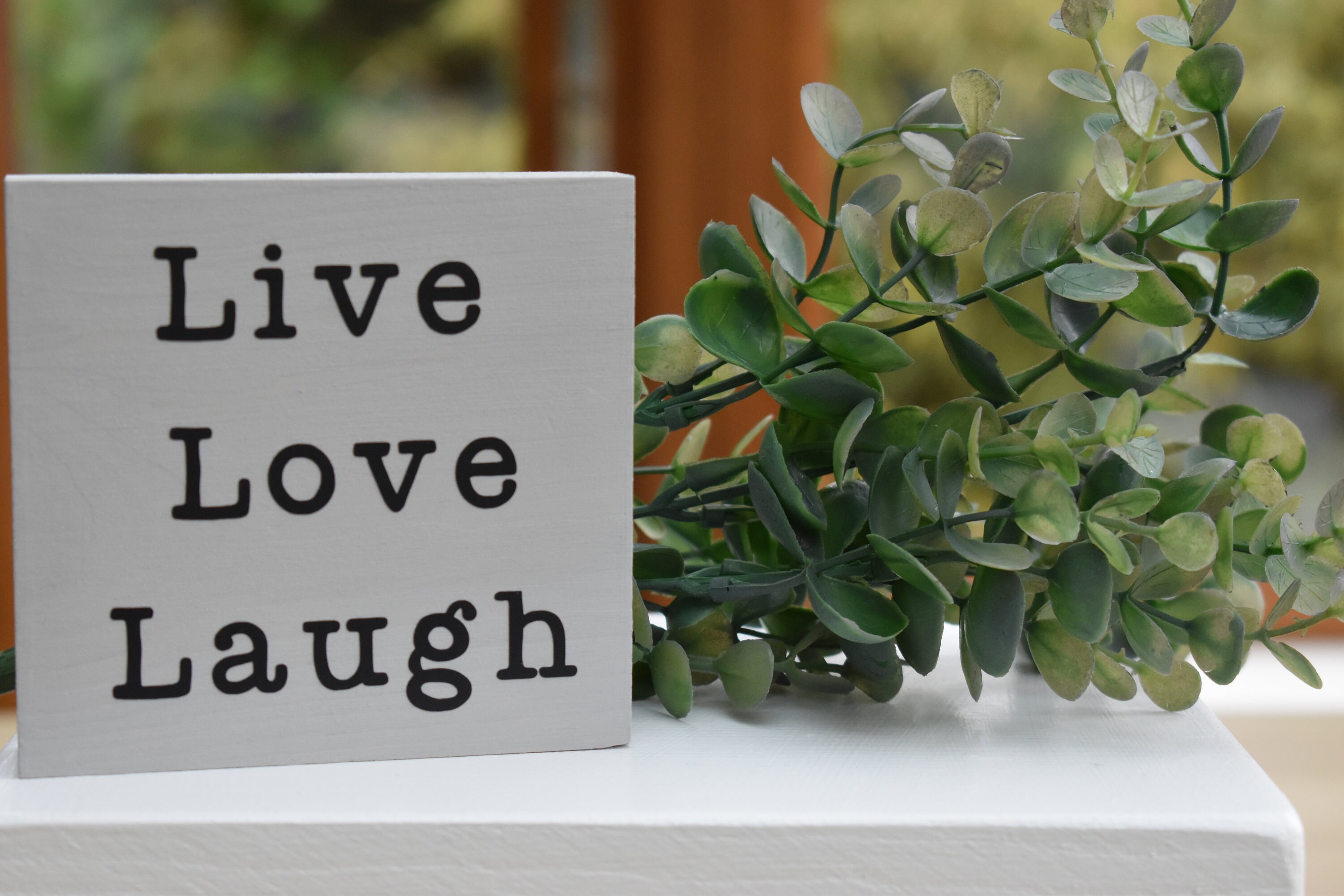 Live Love Laugh mini painted sign rustic wood sign farmhouse | Etsy