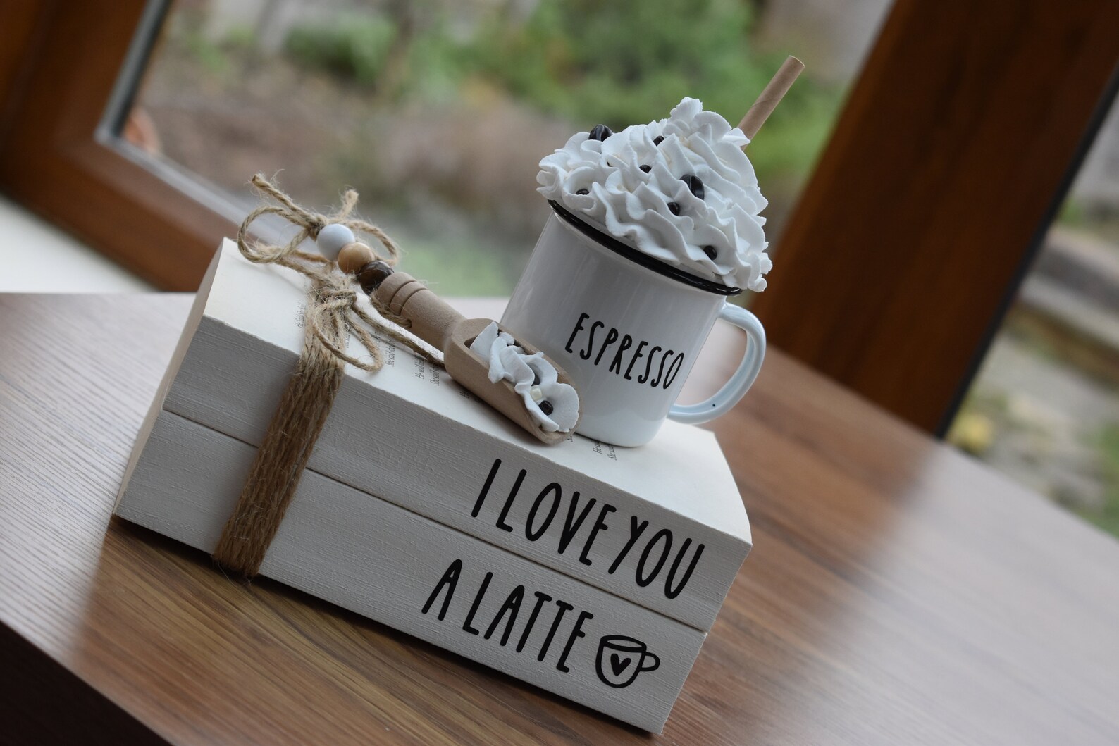 Coffee Bar Decor Coffee Tiered Tray Decor Coffee Book Stack - Etsy