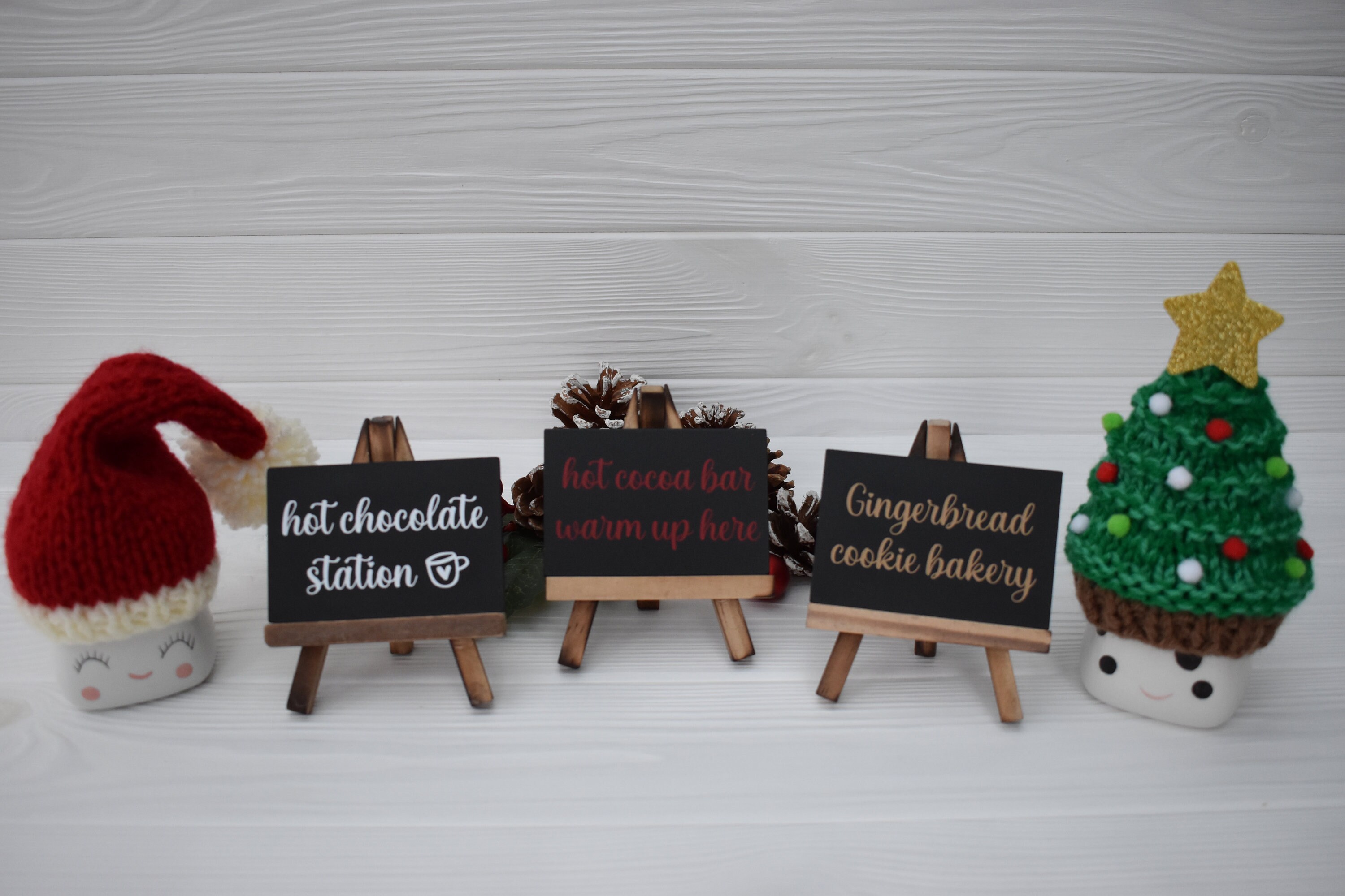 Hot Chocolate Station Sign Christmas Tiered Tray Hot - Etsy