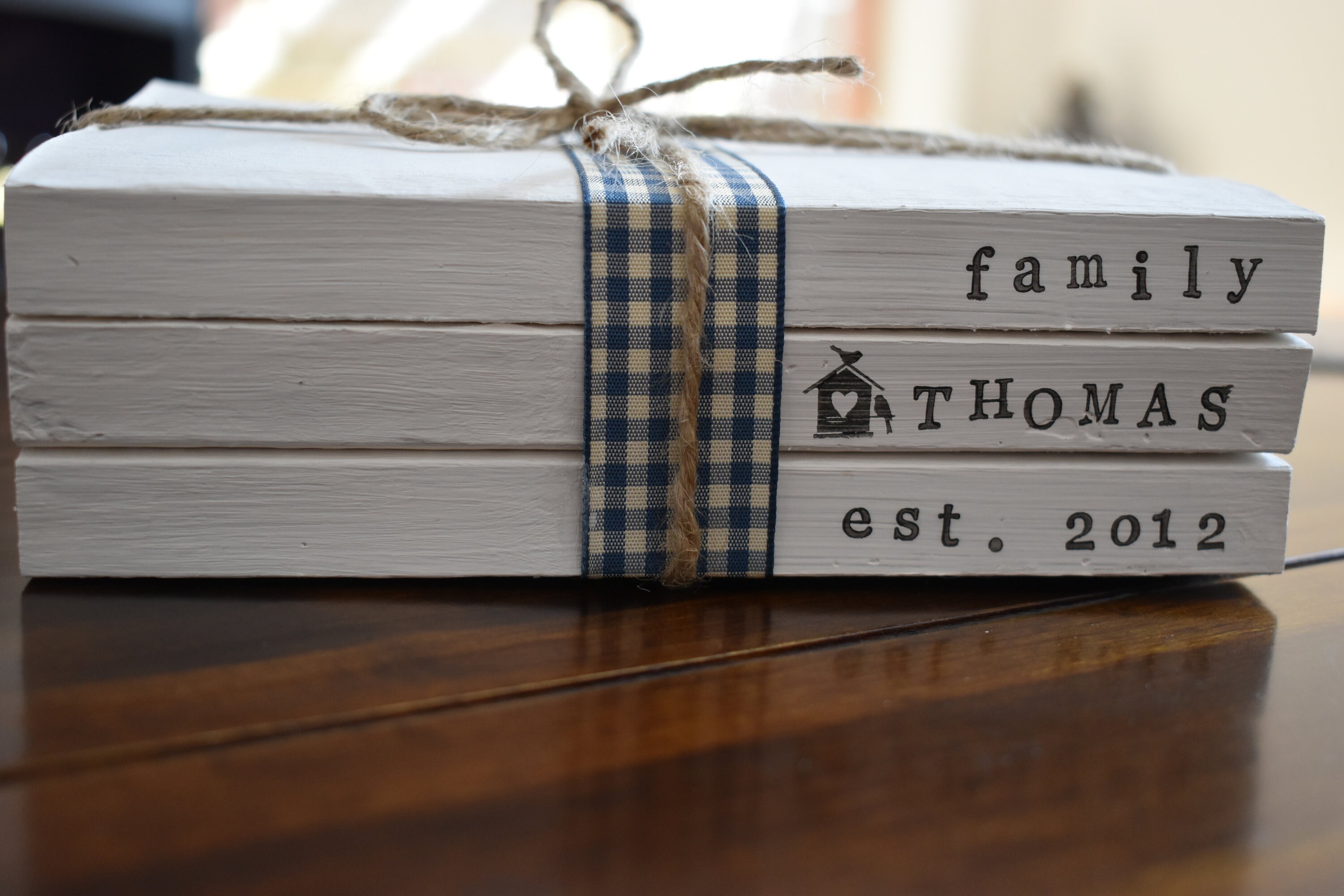 Personalised Books Painted Decorative Books Books With Names - Etsy UK