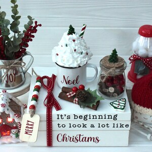 MINI Christmas Jug and Festive Berries and Greenery, Christmas Tiered ...