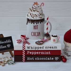 Hot Chocolate Station Sign, Christmas Tiered Tray, Hot Chocolate Decor ...