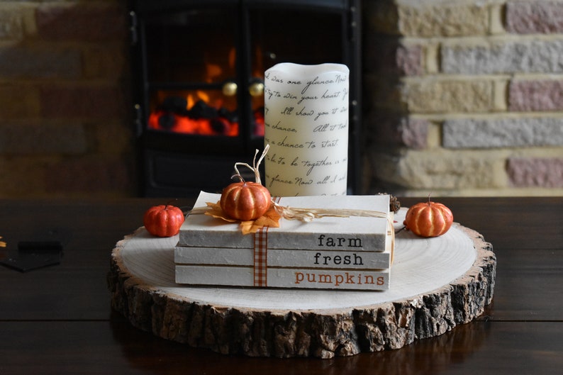 Farm Fresh Pumpkins Autumn Book Decor Fall Farmhouse Books - Etsy