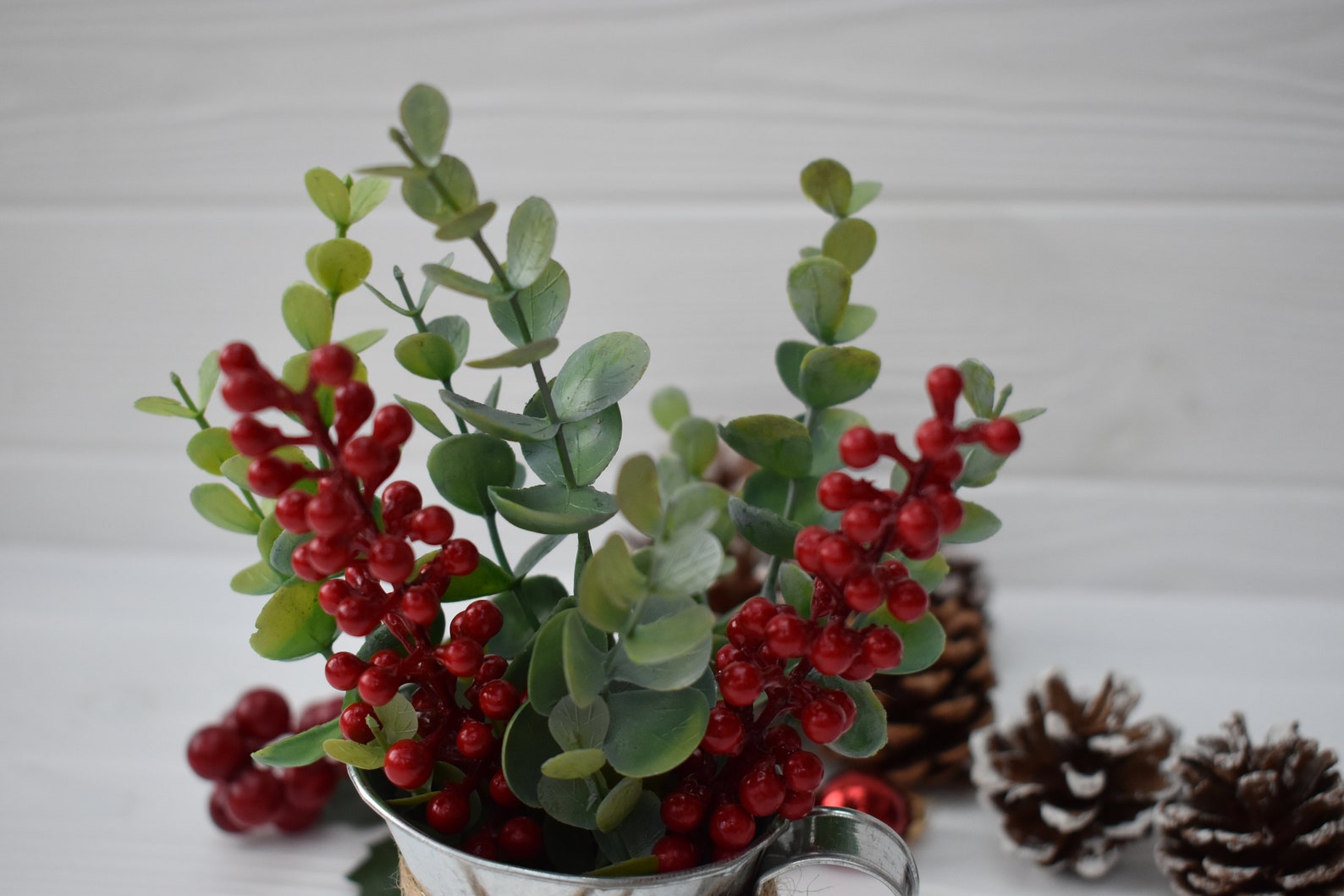 MINI Christmas Jug and Festive Berries and Greenery, Christmas Tiered ...