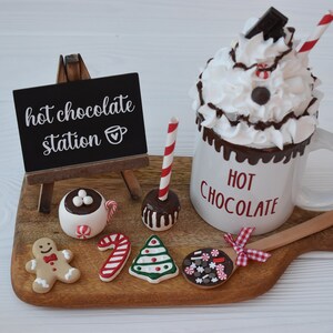 Hot Chocolate Station Sign, Christmas Tiered Tray, Hot Chocolate Decor ...