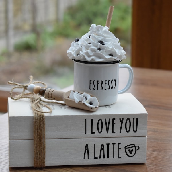 Coffee Mini Book Stack - Etsy