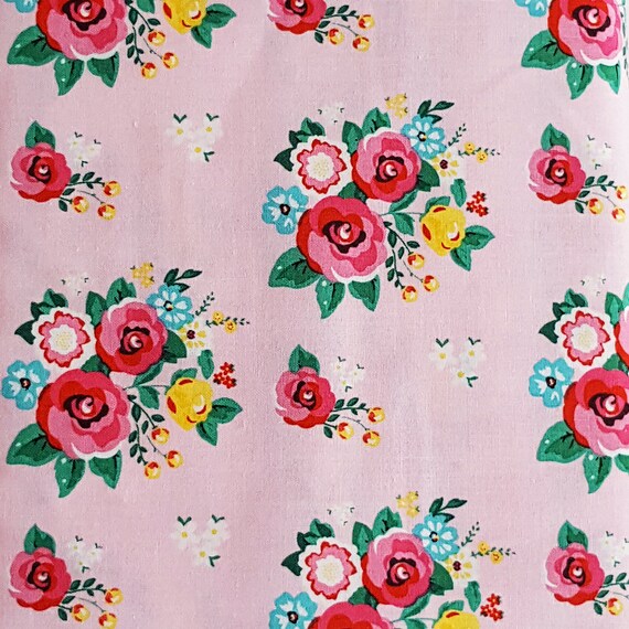 Riley Blake Fabrics Happiness is Handmade Pink Perfect for - Etsy