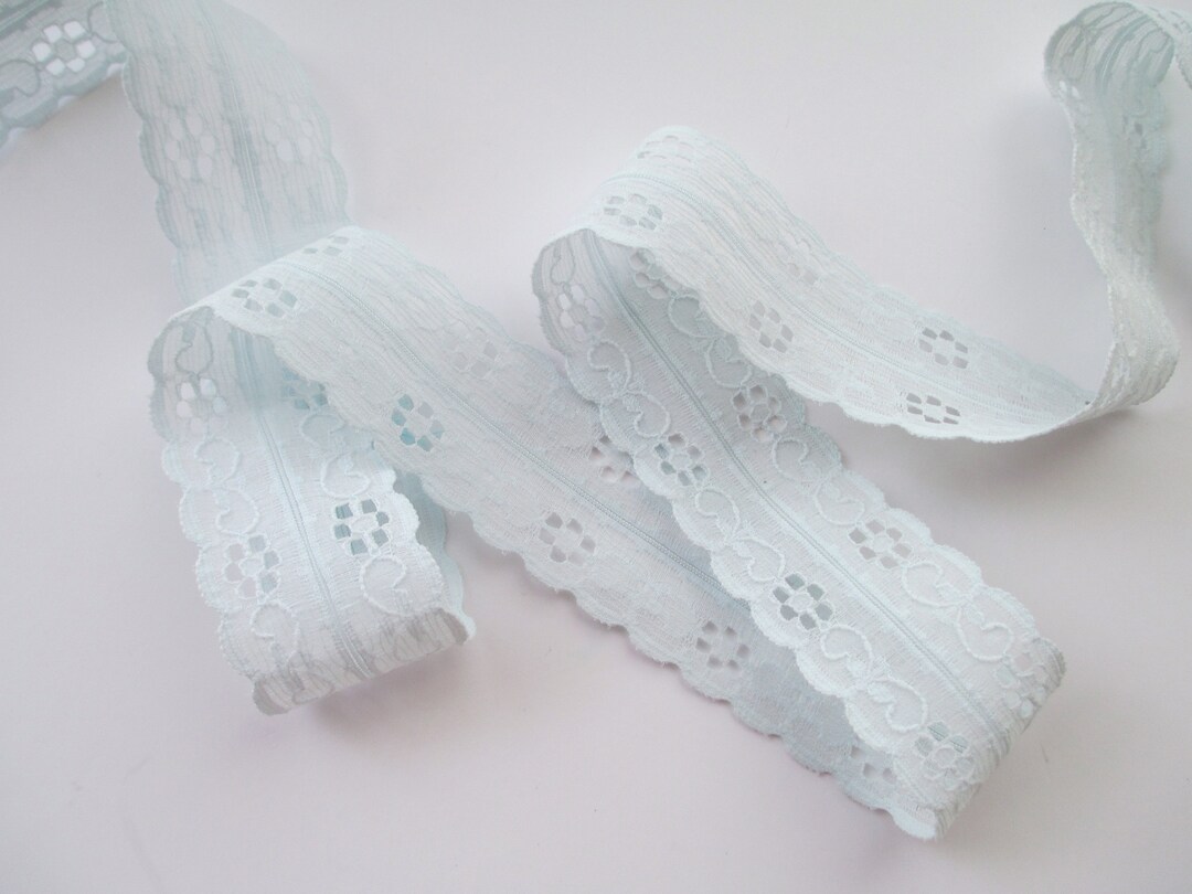 Eyelet Lace 1.5 Wide Pale Blue Cotton Eyelet Lace - Etsy