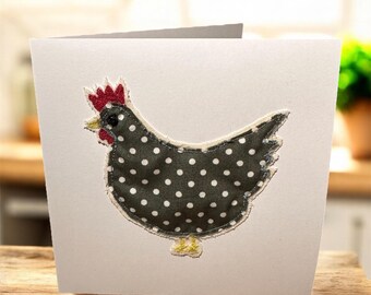 Handmade Chicken Card, Cute Pet Lover Gift, Animal Greeting Card - Etsy