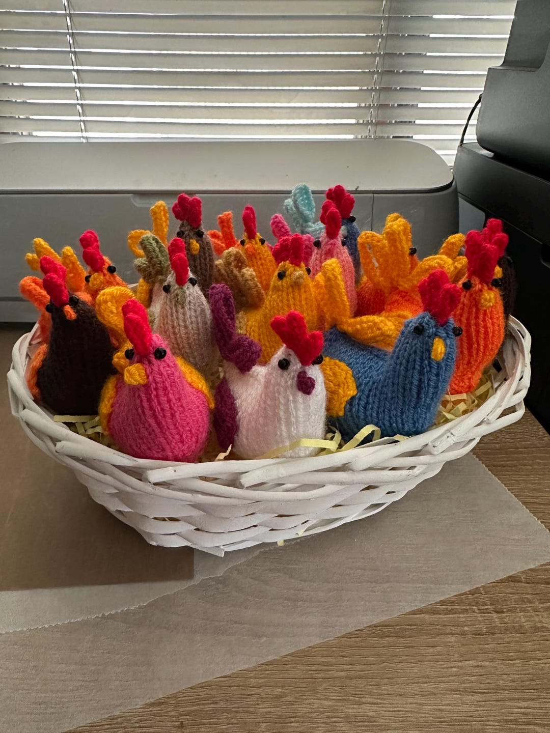 Hand Knitted Chickens for Easter. Ready Made and Ready to Post. Great ...