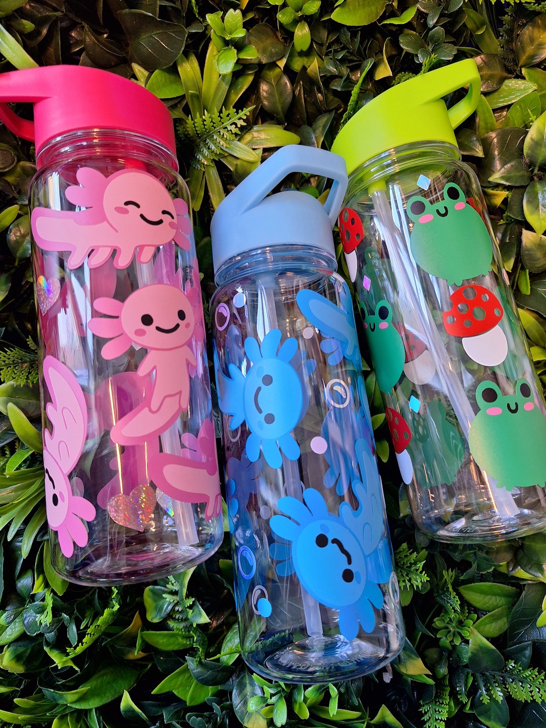 Reusable Frog / Axolotl Bottles 500ml Cottagecore Decore Alternative ...