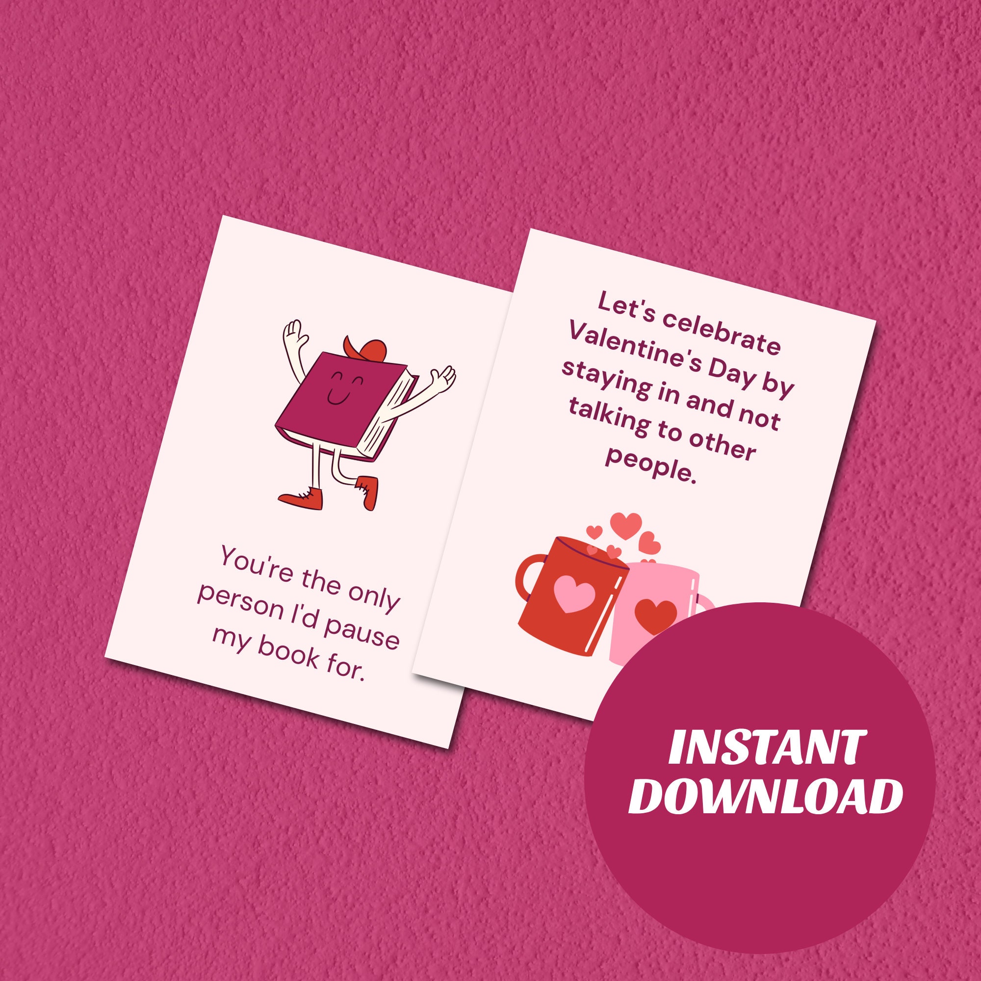 Funny Valentine's Day Bundle Printable, Inclusive Valentines Cards ...