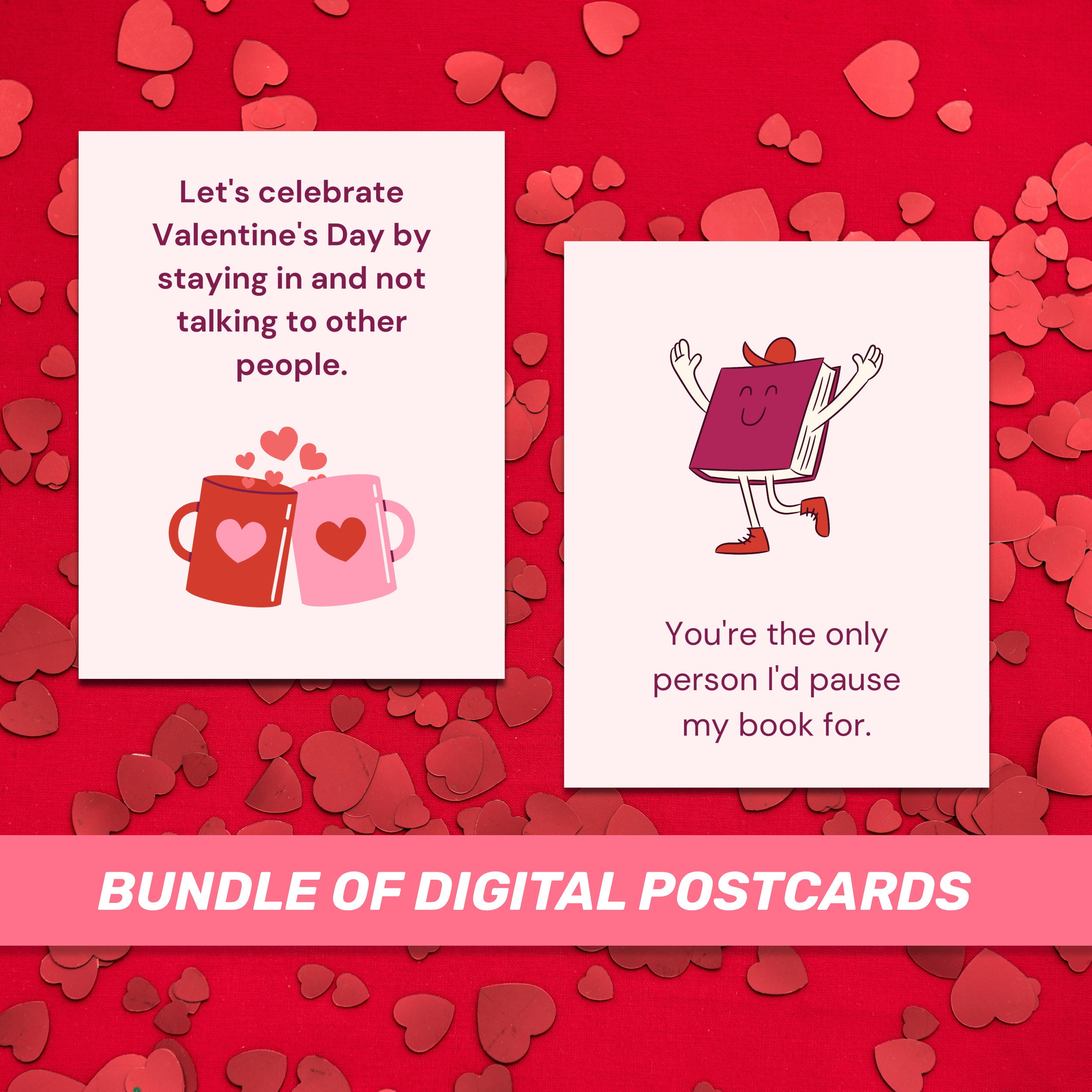 Funny Valentine's Day Bundle Printable, Inclusive Valentines Cards ...