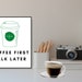 Coffee First Talk Later Printable Sign for Coffee Bar, Wall Art, Decor ...