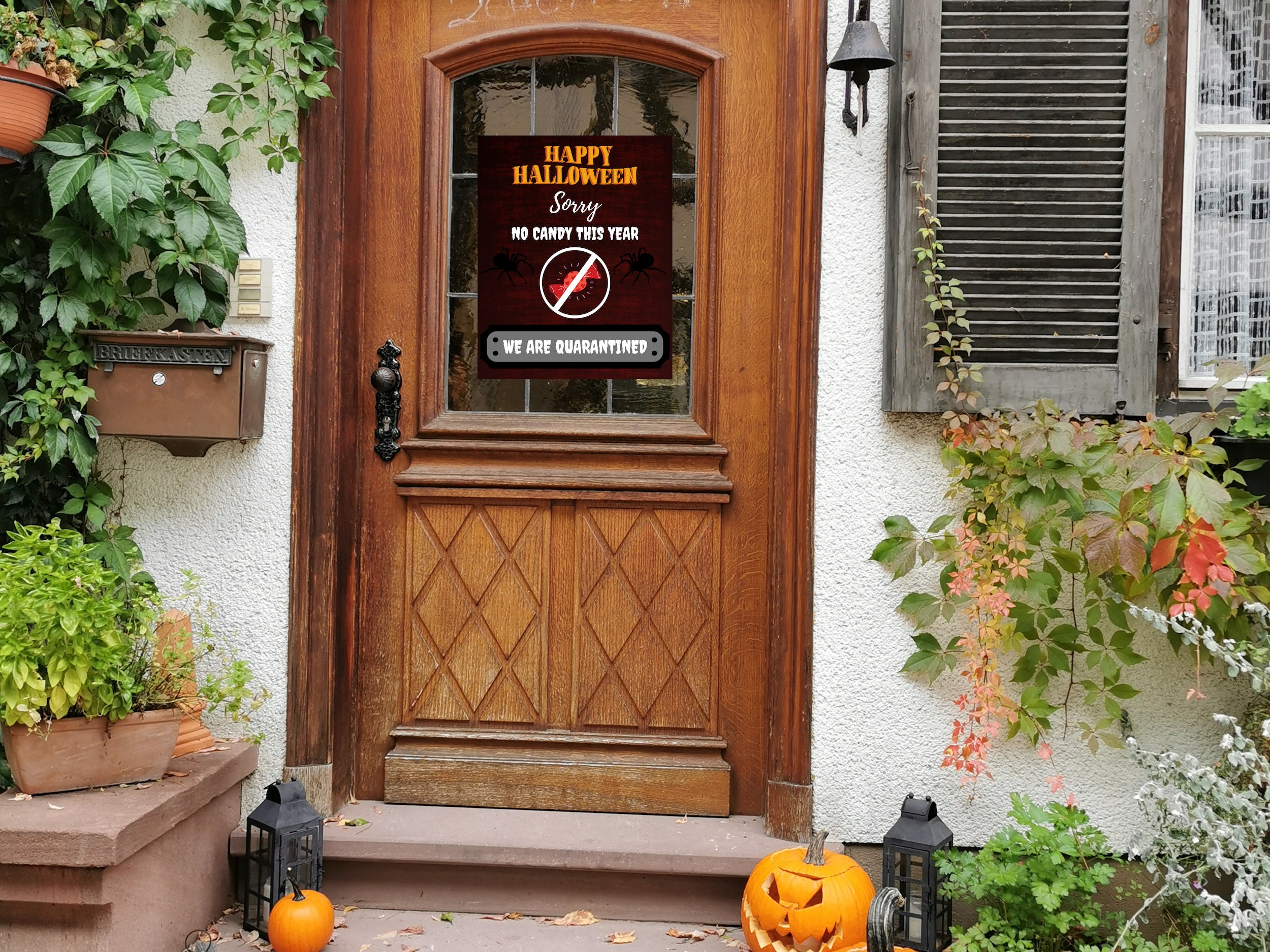 Printable Halloween Social Distancing Sign for - Etsy