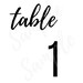 Printable Table Numbers 1-30 Black Table Numbers for Weddings - Etsy