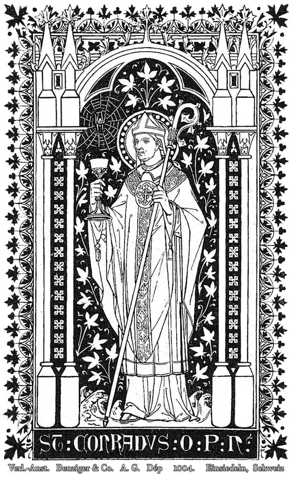 St. Conrad of Constance T-shirt | Etsy