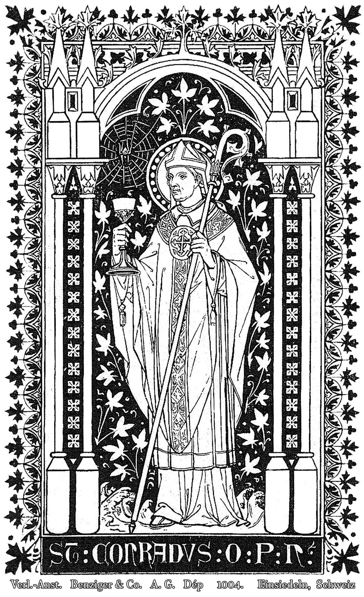 St. Conrad of Constance T-shirt - Etsy