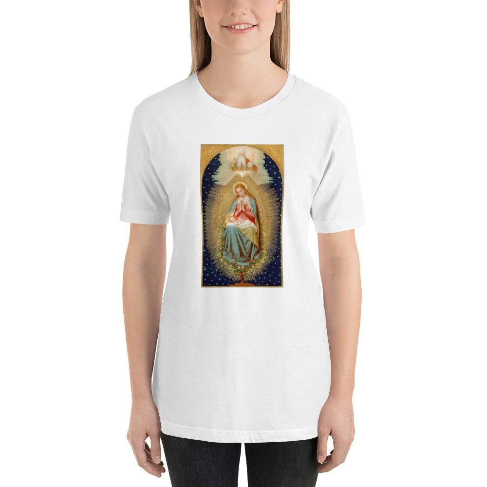 Blessed Virgin Mary and Jesus From the Root of Jesse T-shirt - Etsy