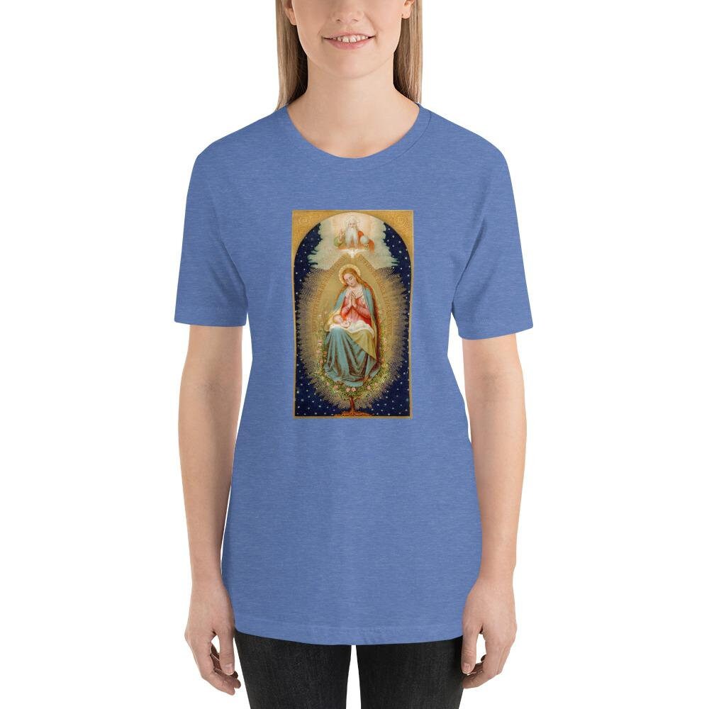 Blessed Virgin Mary and Jesus From the Root of Jesse T-shirt - Etsy