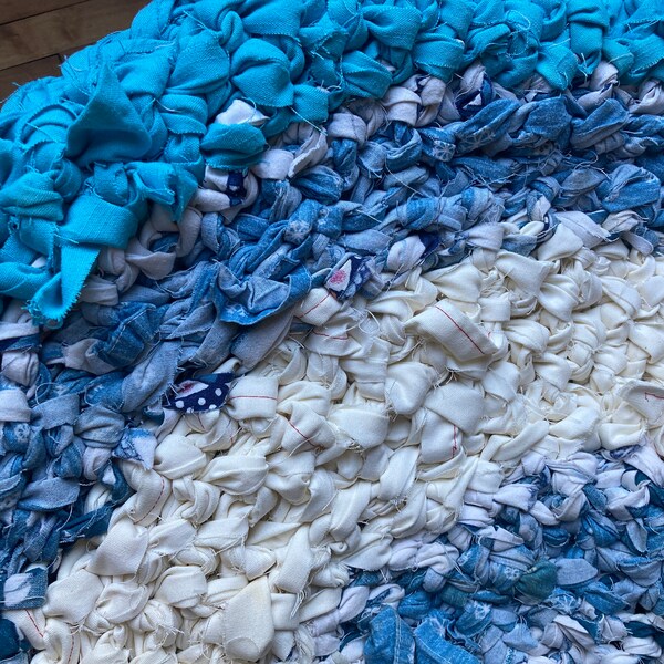 Country Rag Rug - Etsy