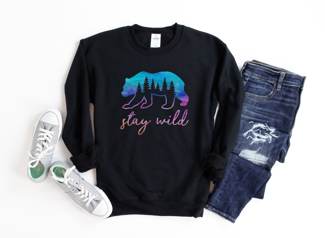 Sudadera Stay Wild Crew Neck / Stay Wild / Sudadera de - Etsy España