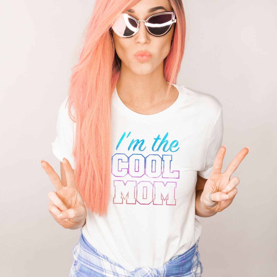 I'm The Cool Mom Womens T Shirt Funny Mom Shirt | Etsy