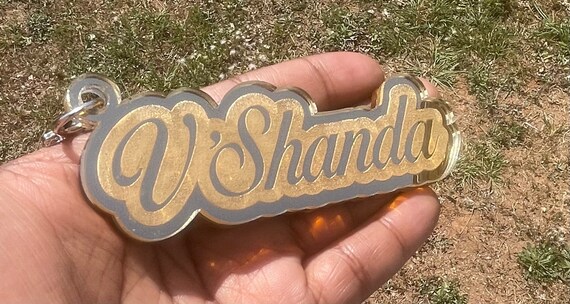Name Plate Keychain - Etsy