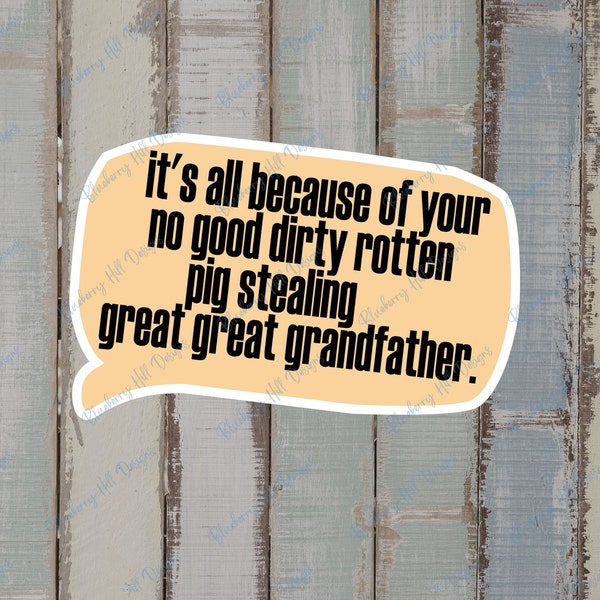 Stanley Yelnats Sticker - Etsy