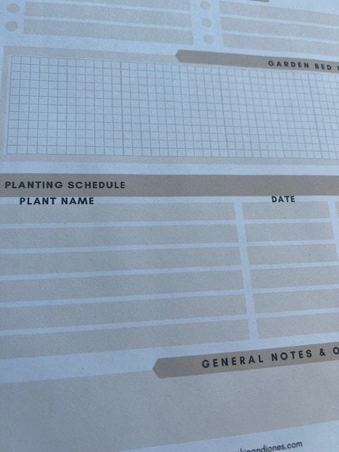 Garden Planner Printable, Gardening Monthly Planner, Gardening Log ...