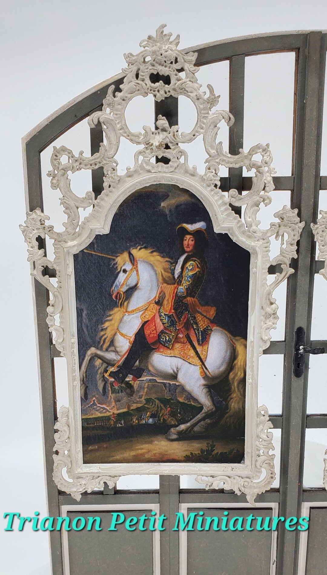 Miniature French Portrait Picture Frames Rococo With Portrait of Louis ...