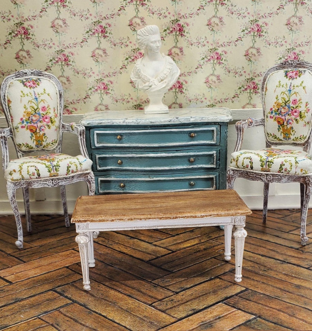 Miniature Coffee Table French Louis VXI Style. Dollhouse 1:12 Scale - Etsy