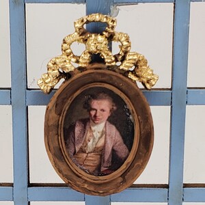 Portrait français miniature de Johan Frederik Clemens dans un cadre ...